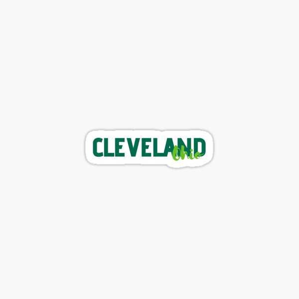 "Cleveland Ohio Cleveland State University" Sticker for Sale by becca21 ...