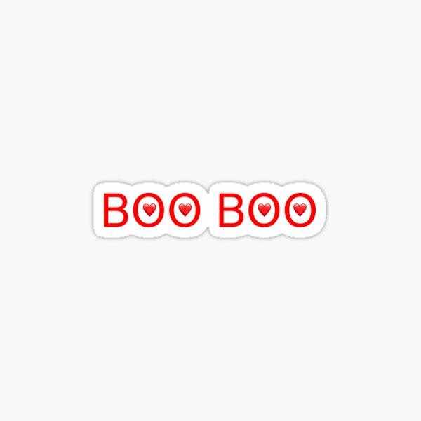 "Boo Boo" Sticker by amesoeur | Redbubble