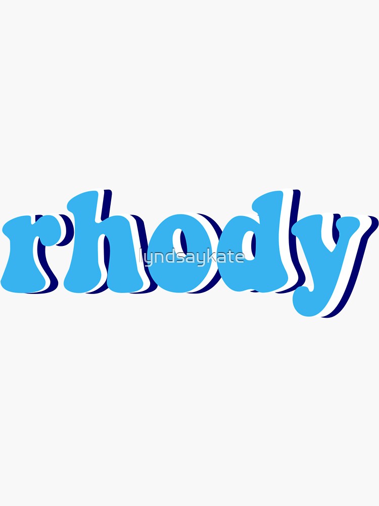 "Rhody" Sticker for Sale by lyndsaykate | Redbubble