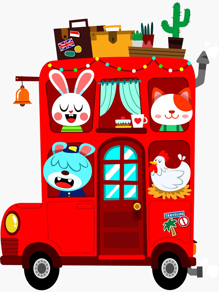 "Bus Brum Brum" Sticker by Kepalyco | Redbubble