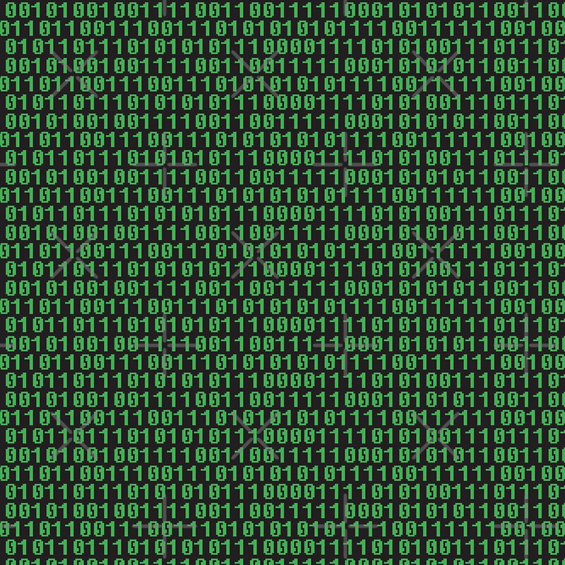 "Binary code on old fashioned computer screen wallpaper" Stickers by ...