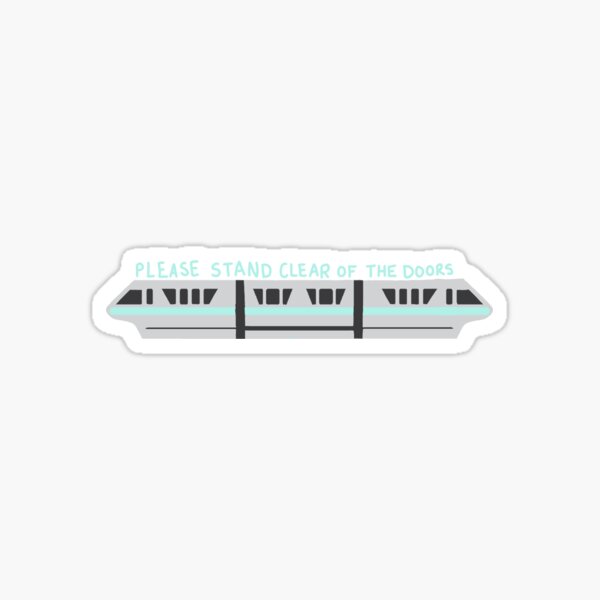 "Arendelle Aqua monorail " Sticker by mratsabout | Redbubble
