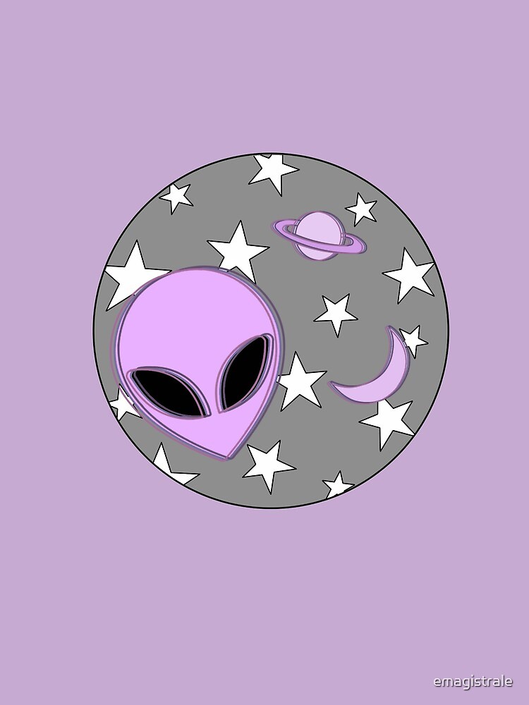 "Purple alien & space" Canvas Print for Sale by emagistrale | Redbubble
