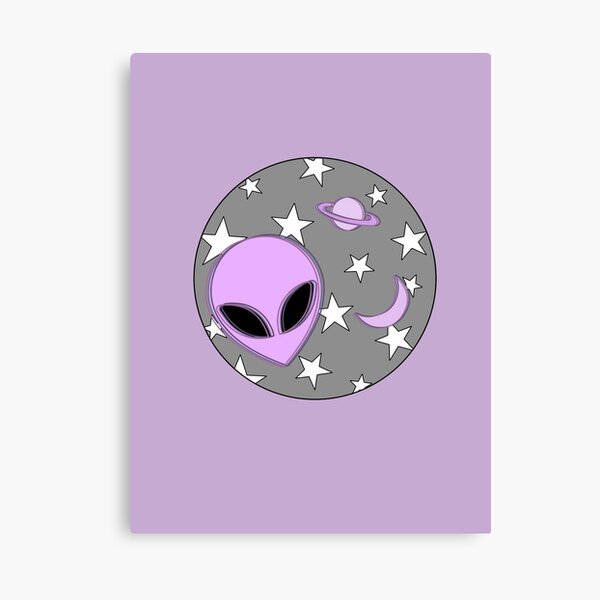 "Purple alien & space" Canvas Print for Sale by emagistrale | Redbubble