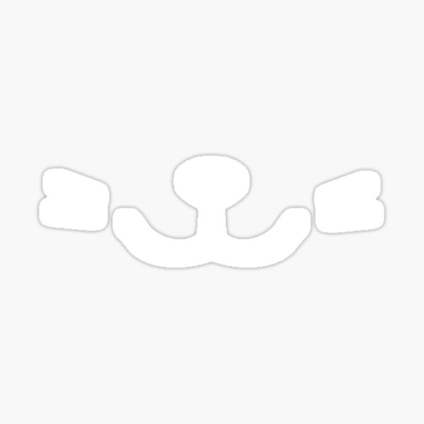 "Cute smile cat mouth mask" Sticker for Sale by Mariokao | Redbubble