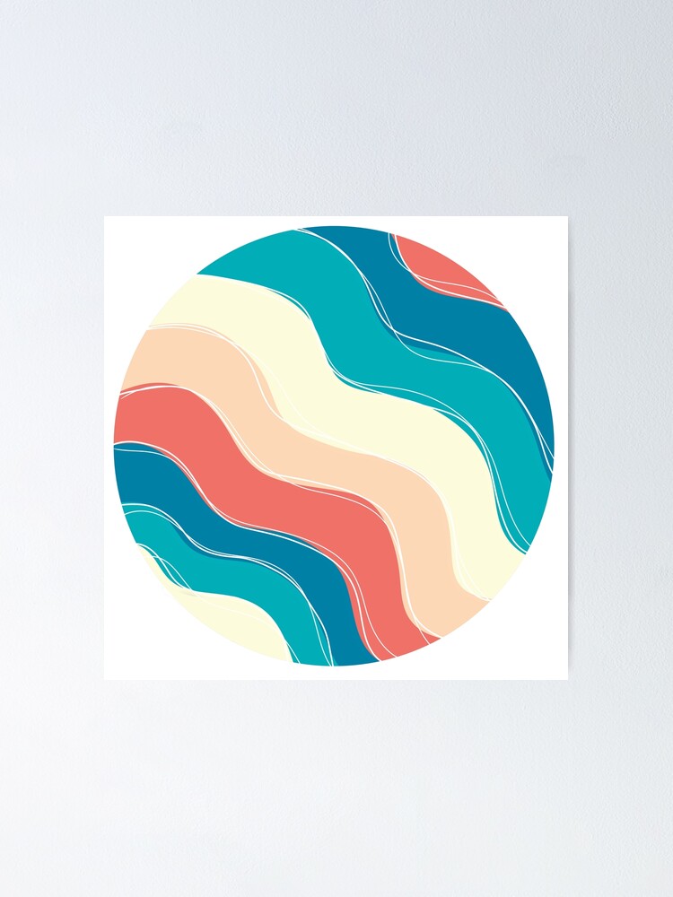 "aesthetic squiggle circle " Poster by tris96mae | Redbubble