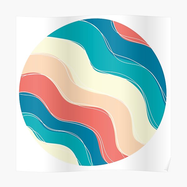 "aesthetic squiggle circle " Poster by tris96mae | Redbubble