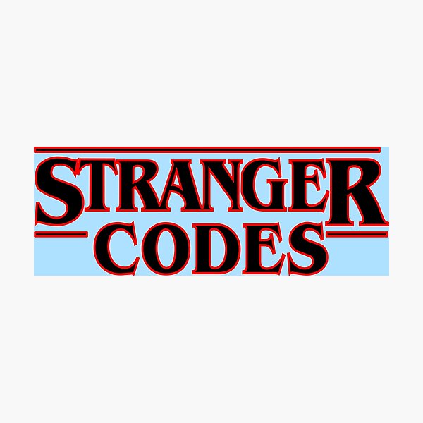 "Stranger Codes for Programmer Stranger Things Inspired" Photographic Print by Codertopia ...