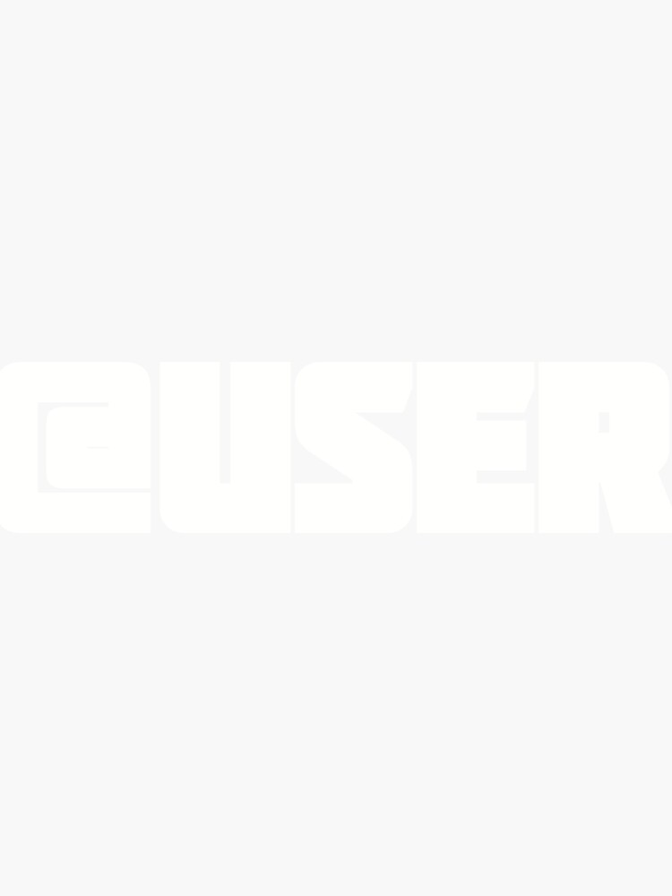 "USER" Sticker for Sale by itsmutant | Redbubble