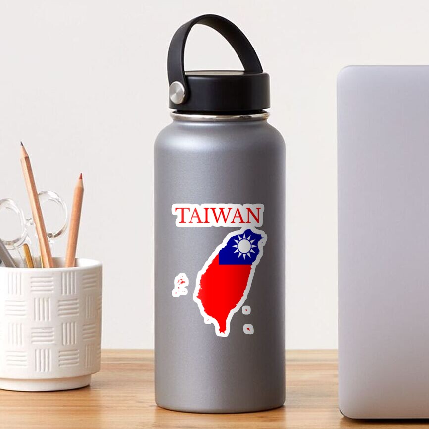 "Taiwan Flag Map" Sticker for Sale by marosharaf | Redbubble