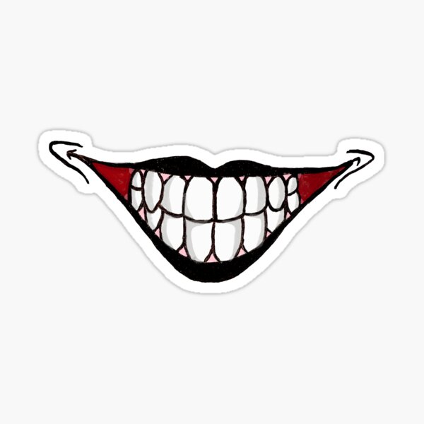 "Joker Smiling Mouth" Sticker for Sale by julismerch | Redbubble