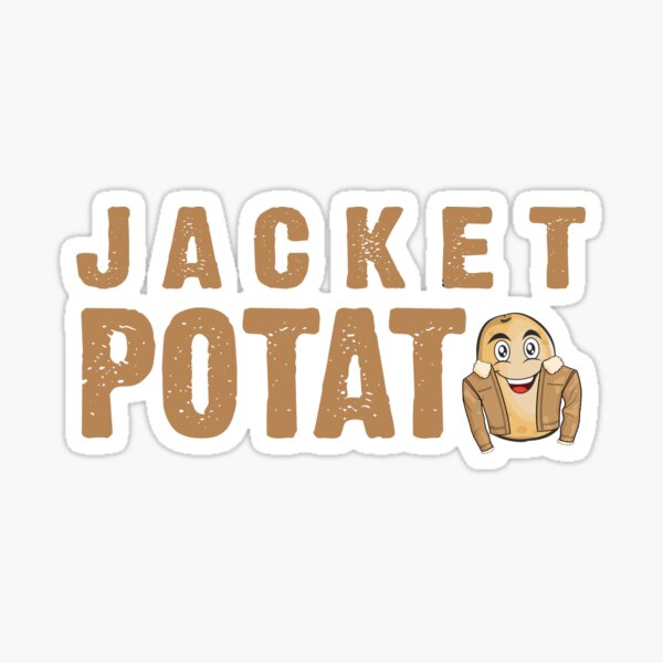 "Jacket Potato Pun Humour" Sticker by Estalon | Redbubble
