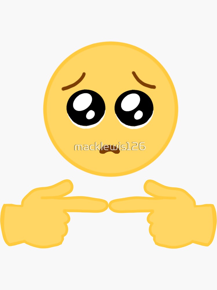 "I'm Shy Emoji" Sticker by macklewis126 | Redbubble