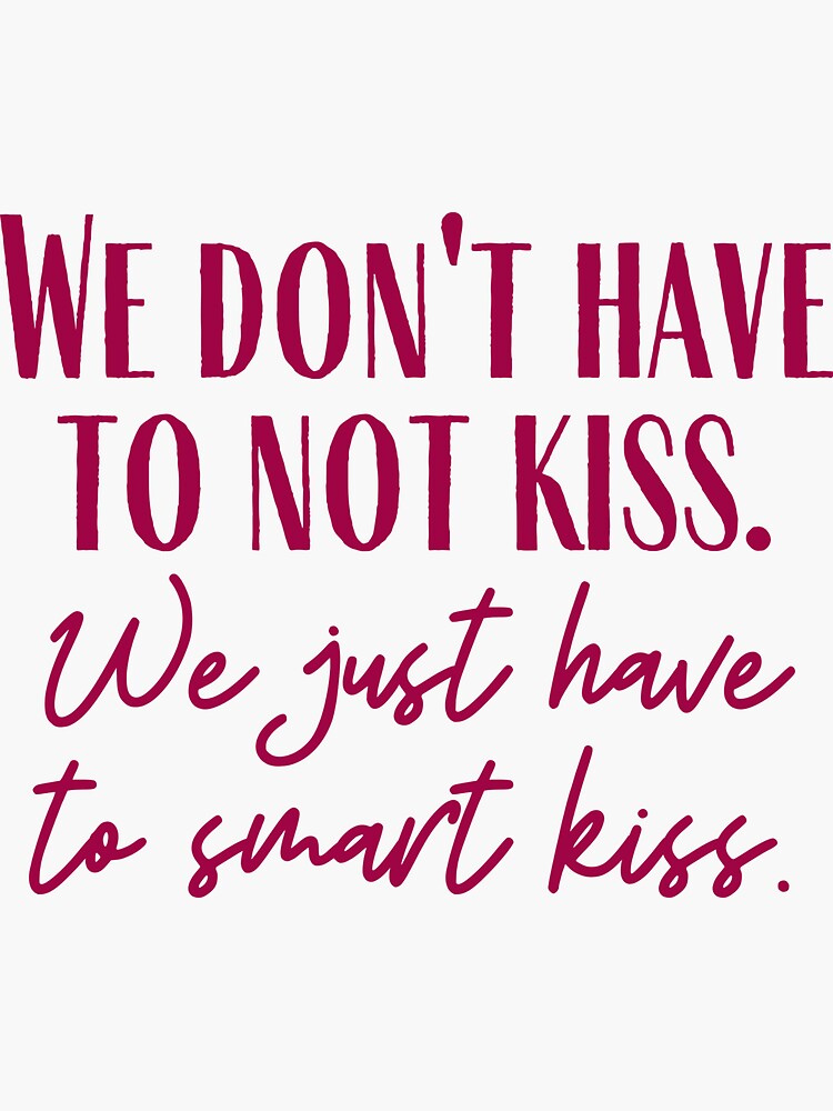 "Smart Kiss" Sticker for Sale by cobie123270 | Redbubble