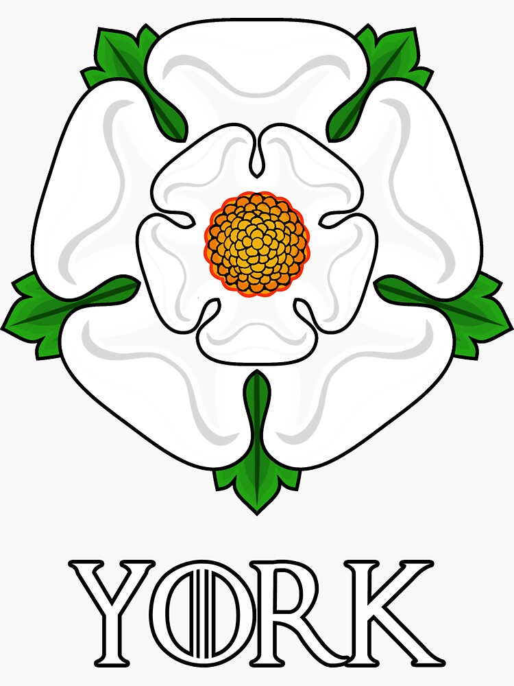 "The House of York - with text" Sticker for Sale by bethwoodvilles ...