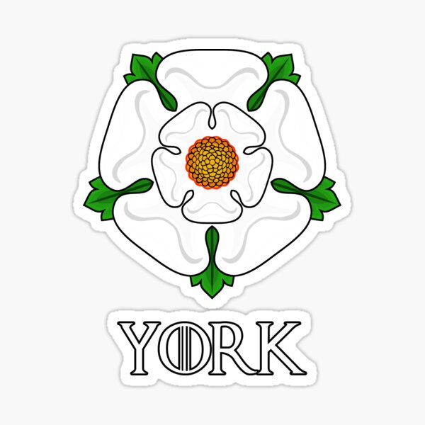 "The House of York - with text" Sticker for Sale by bethwoodvilles ...