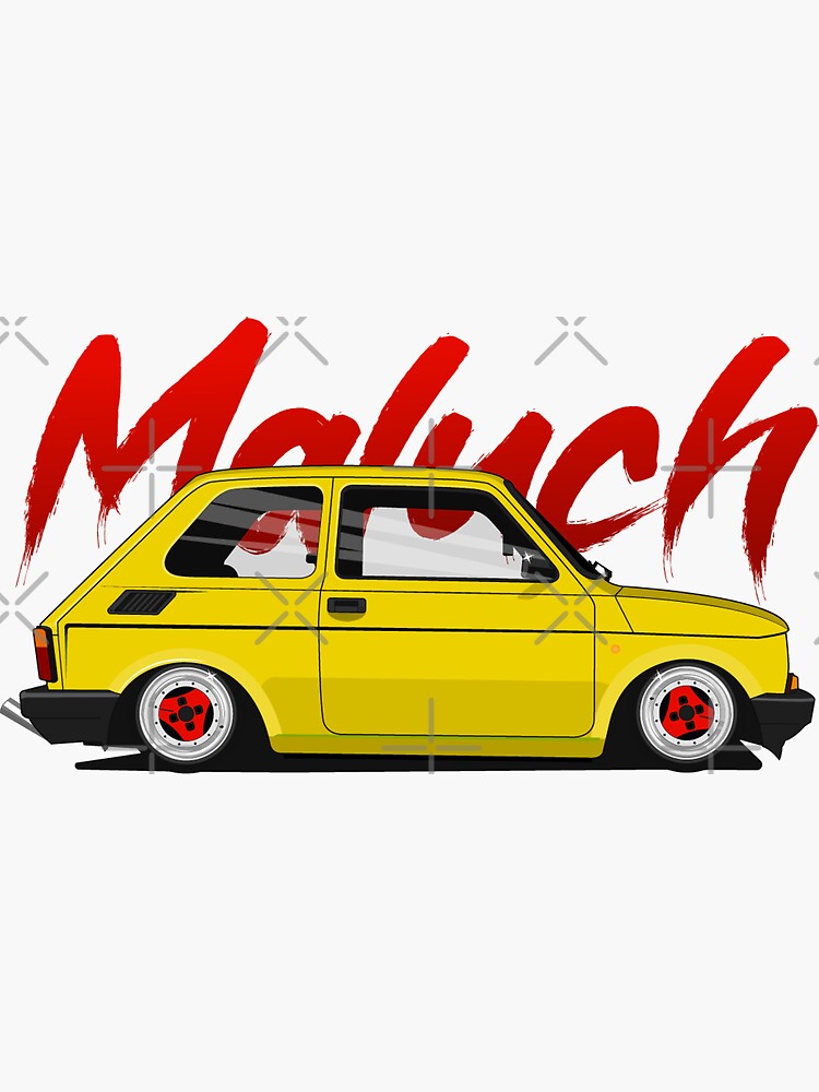 "Fiat 126p Maluch " Sticker for Sale by shketdesign | Redbubble