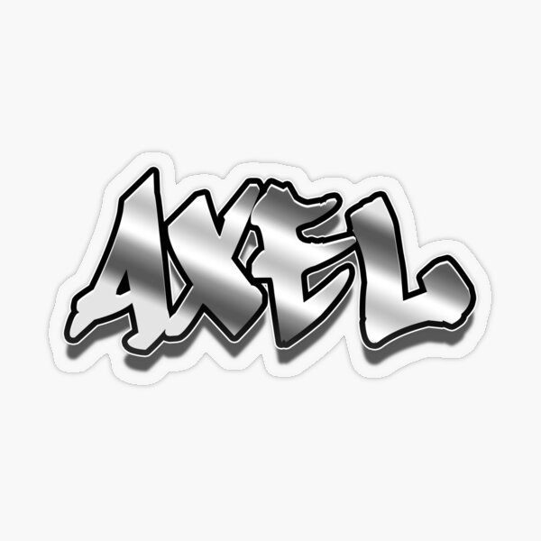 "Axel in graffiti style" Sticker by geograffeur | Redbubble