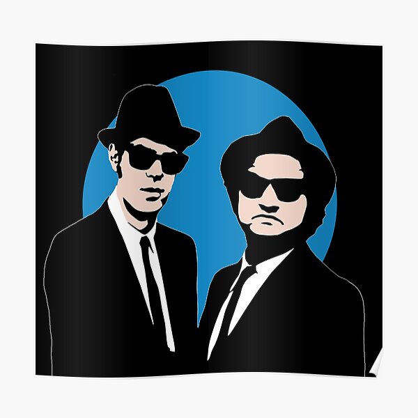 "Blues Brothers " Poster for Sale by ValentinaHramov | Redbubble