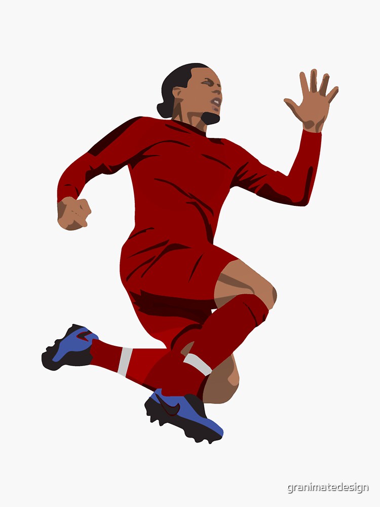 "Virgil van Dijk STICKERS TSHIRTS BEDDING" Sticker for Sale by ...