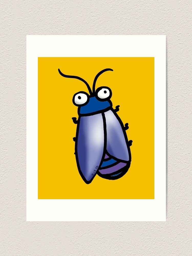 "Funny insect cicada" Art Print by CuteCartoon | Redbubble