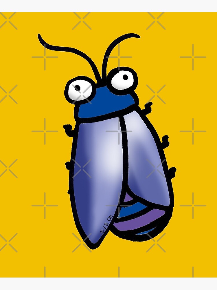 "Funny insect cicada" Art Print by CuteCartoon | Redbubble