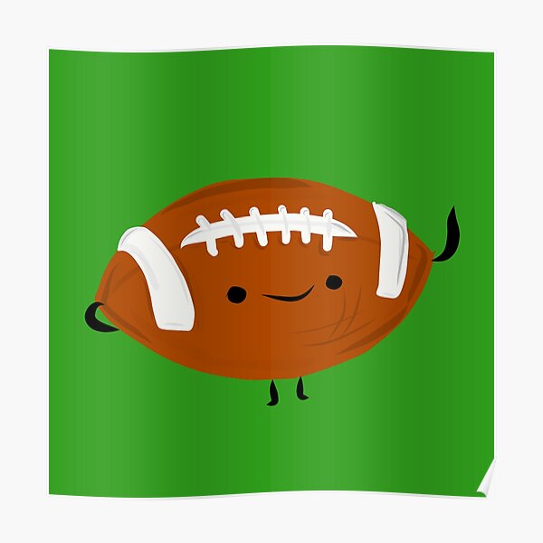"Football Smiley Face" Poster by pikafelix | Redbubble