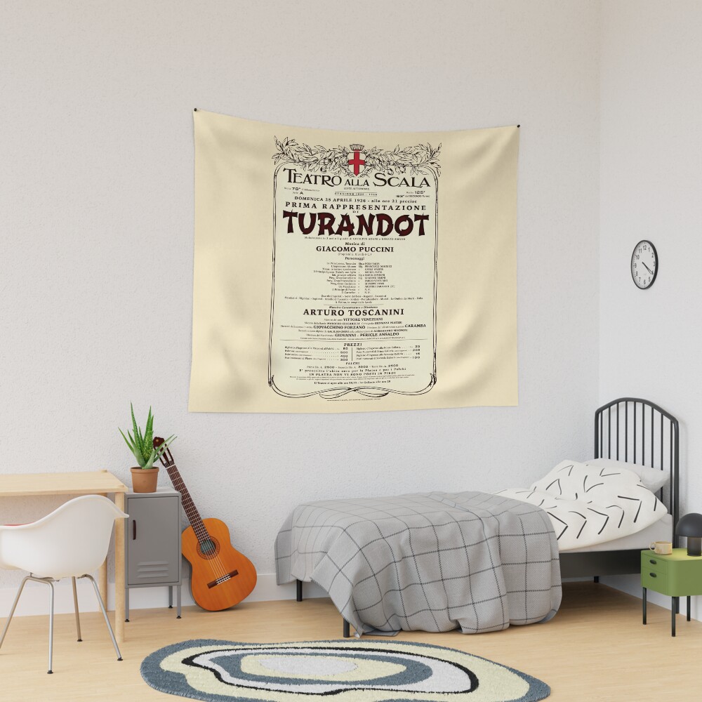 "Vintage-Style La Scala Turandot Opera Poster" Poster for Sale by ...