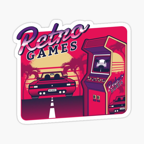 "Retro games" Sticker by MatSa007 | Redbubble