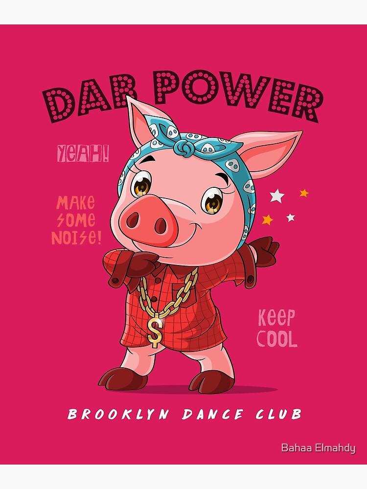 "A Pig Dab Power Brooklyn Dance Club Make Some Noise Dabbing T-Shirt ...