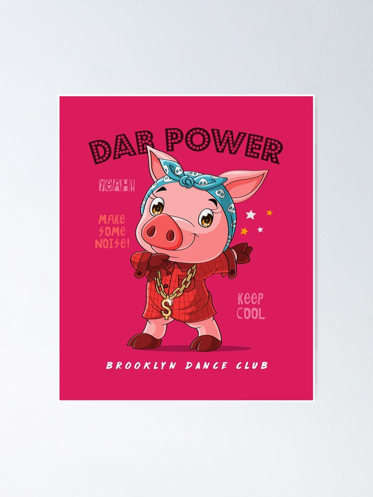 "A Pig Dab Power Brooklyn Dance Club Make Some Noise Dabbing T-Shirt ...