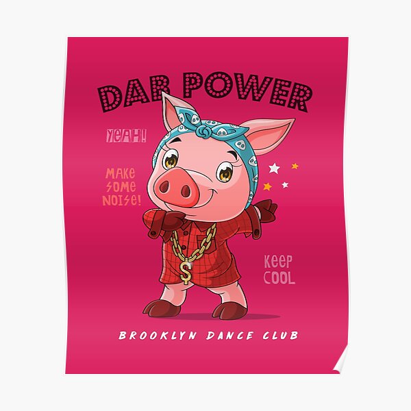 "A Pig Dab Power Brooklyn Dance Club Make Some Noise Dabbing T-Shirt ...