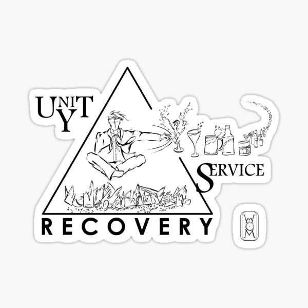 "AA Recovery Triangle" Sticker for Sale by WonderfulMastrO | Redbubble