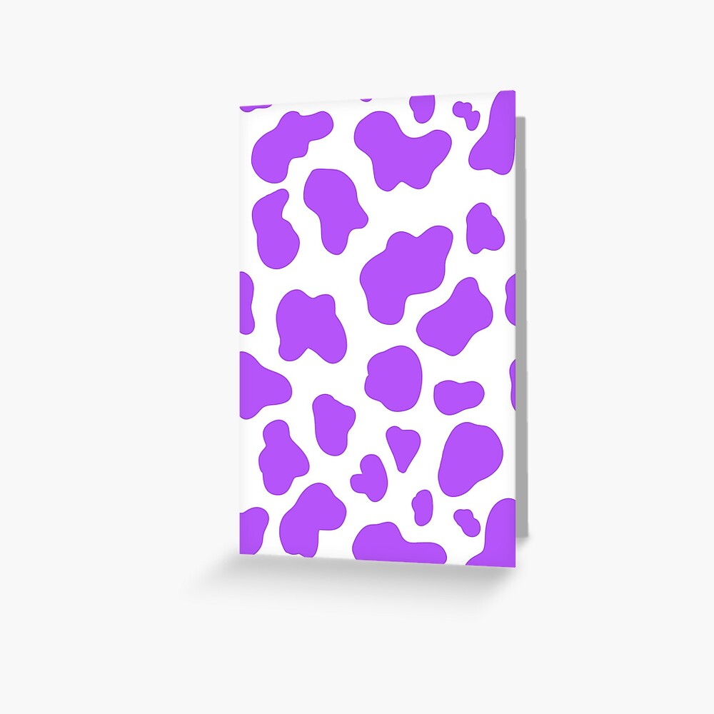 "Purple Cow Print, Pattern" Greeting Card for Sale by Emilyhardyy ...