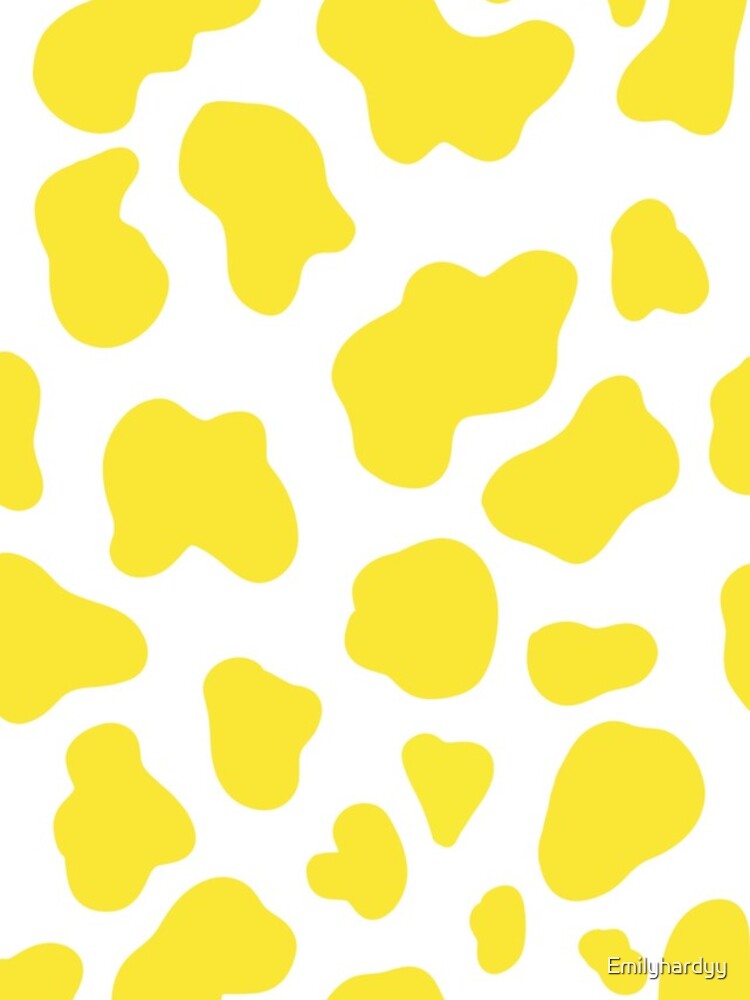 "Yellow Cow Print, Pattern" iPhone Case & Cover by Emilyhardyy | Redbubble