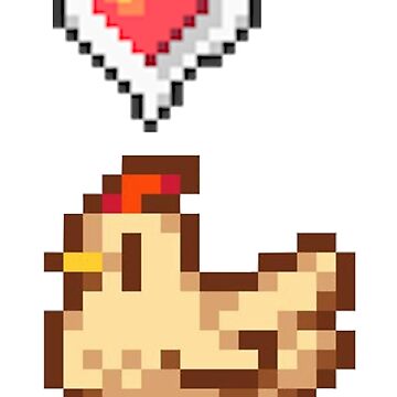 "Stardew Valley Happy White Chicken" Sticker for Sale by r9440 | Redbubble