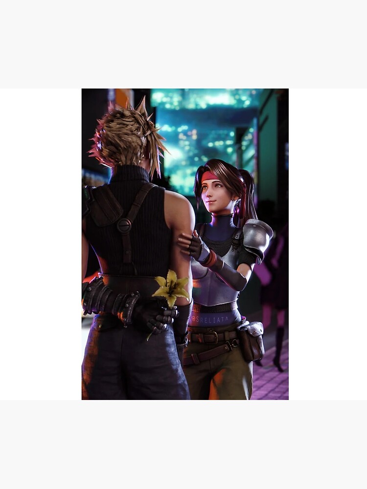 Colcha «FFVII Cloud & Jessie Scene» de CassidyCreates | Redbubble