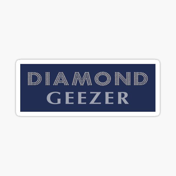 "Diamond Geezer" Sticker by wazoosi | Redbubble