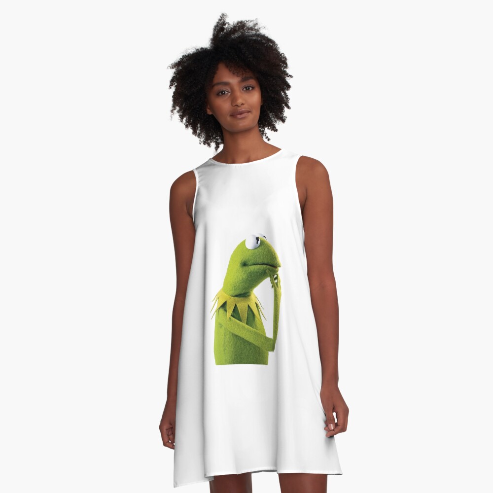 "Kermit Contemplating, an aesthetic" Sticker for Sale by Brenda ...