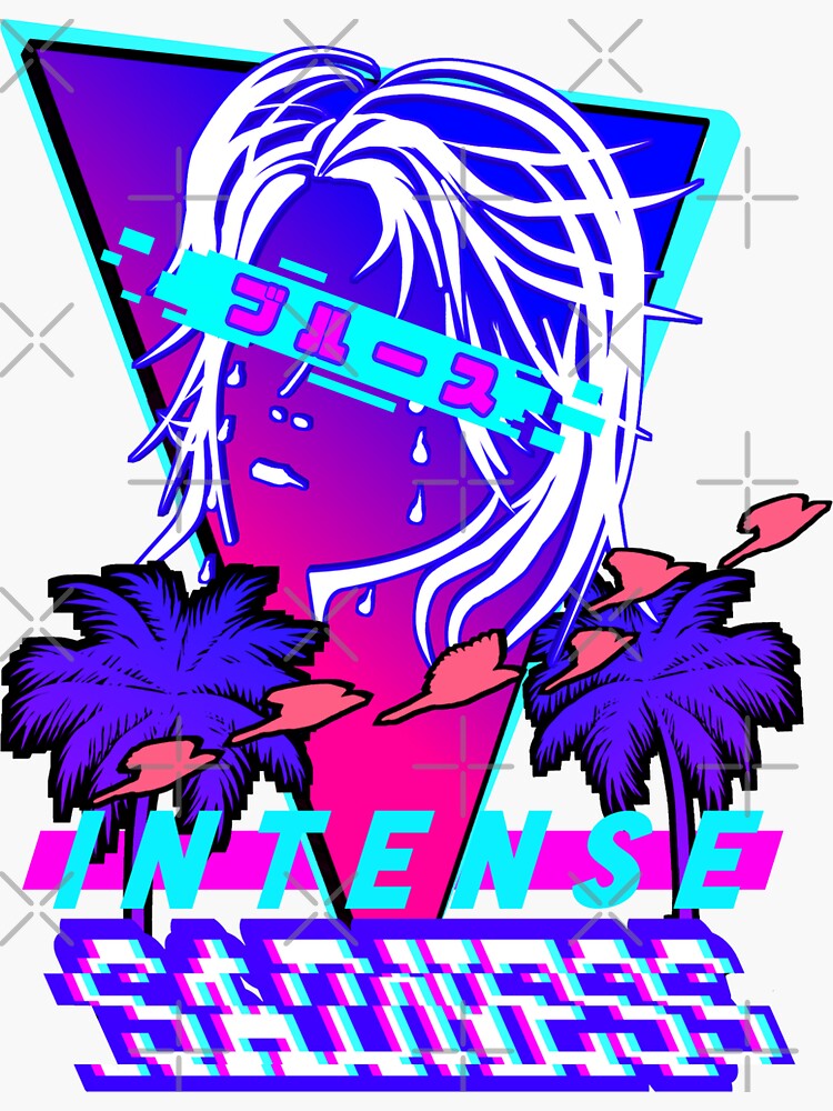 "Vaporwave Sad Girl" Sticker for Sale by Kolsab | Redbubble