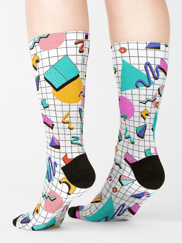 "Funky 80s eighties Memphis Pattern Design" Socks for Sale by SoNifty ...