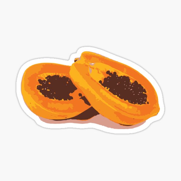 "papaya" Sticker for Sale by Chillions | Redbubble