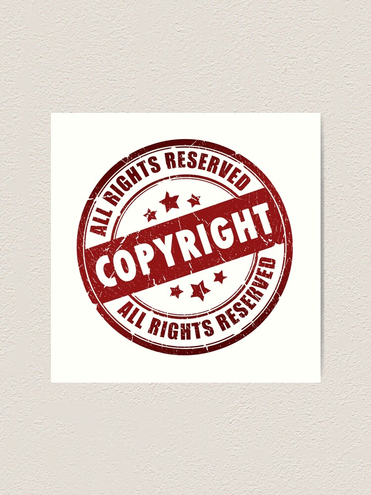Copyright Symbol All Rights Reserved