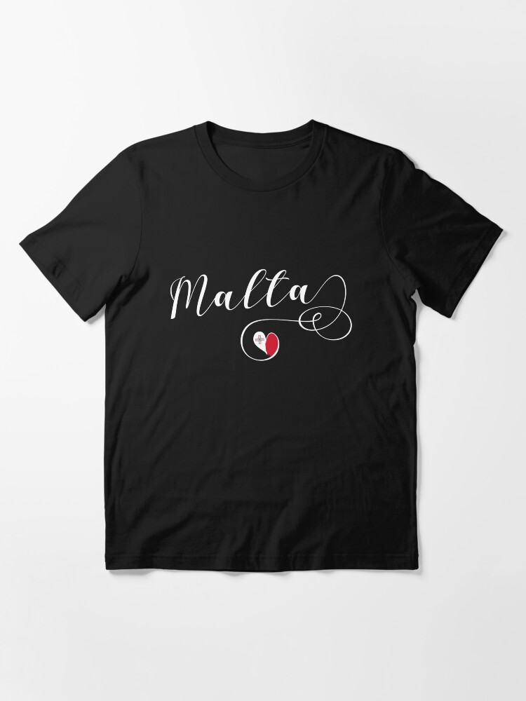 "Malta Heart, Malta Flag, I Love Malta" T-shirt for Sale by Celticana ...