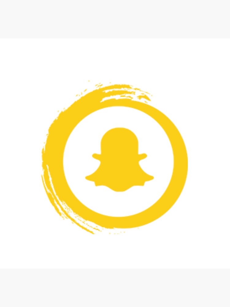 "snapchat logo" Sticker for Sale by kates-stickers | Redbubble