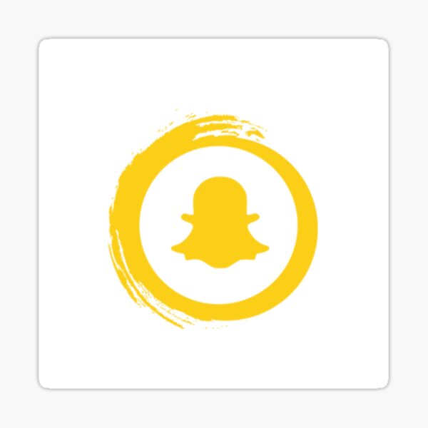 "snapchat logo" Sticker for Sale by kates-stickers | Redbubble