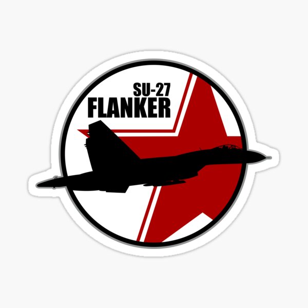 "SU-27 Flanker" Sticker for Sale by StrongVlad | Redbubble