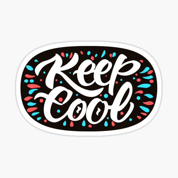 "Keep Cool " Sticker by sebastianst | Redbubble