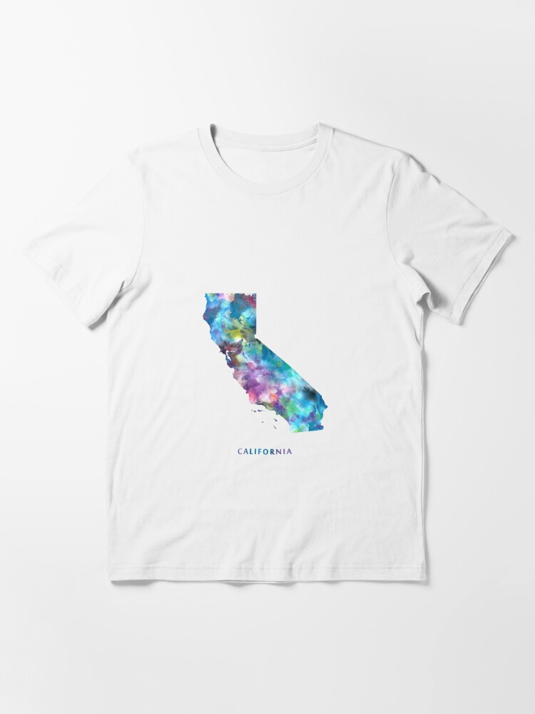 "California Map" T-shirt for Sale by MonnPrint | Redbubble | california ...