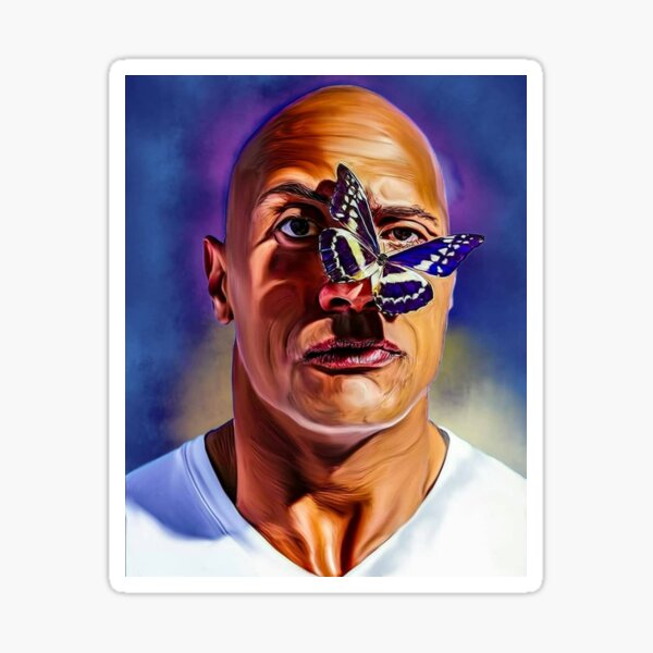 "dwayne johnson" Sticker for Sale by artnur22 | Redbubble